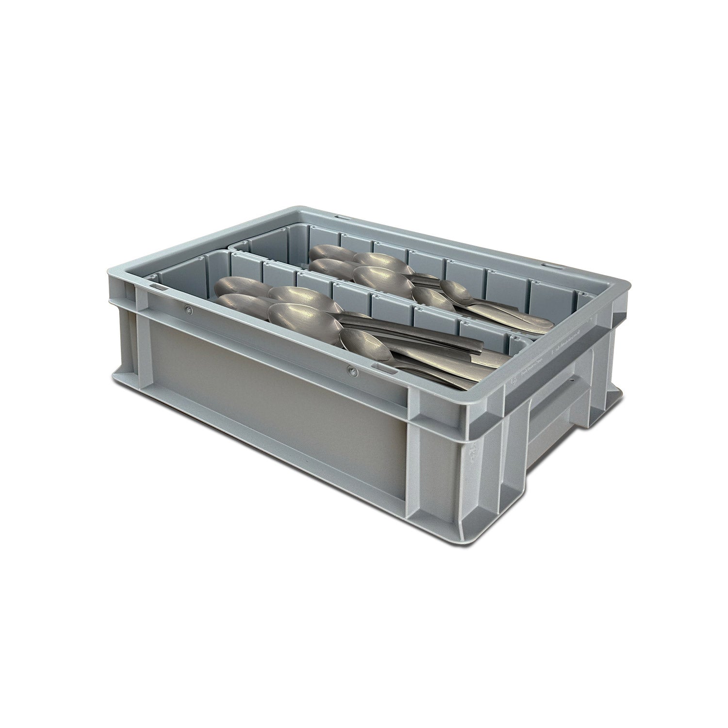 2 Cell Cutlery Storage Box with Removable Inserts – Storage Box Shop