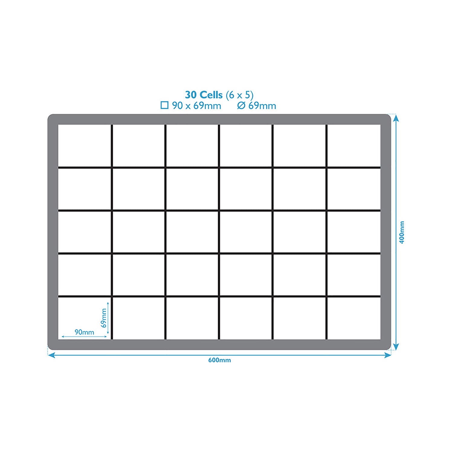 Solid Euro Storage Box - Espresso Cups | Storage Box Shop