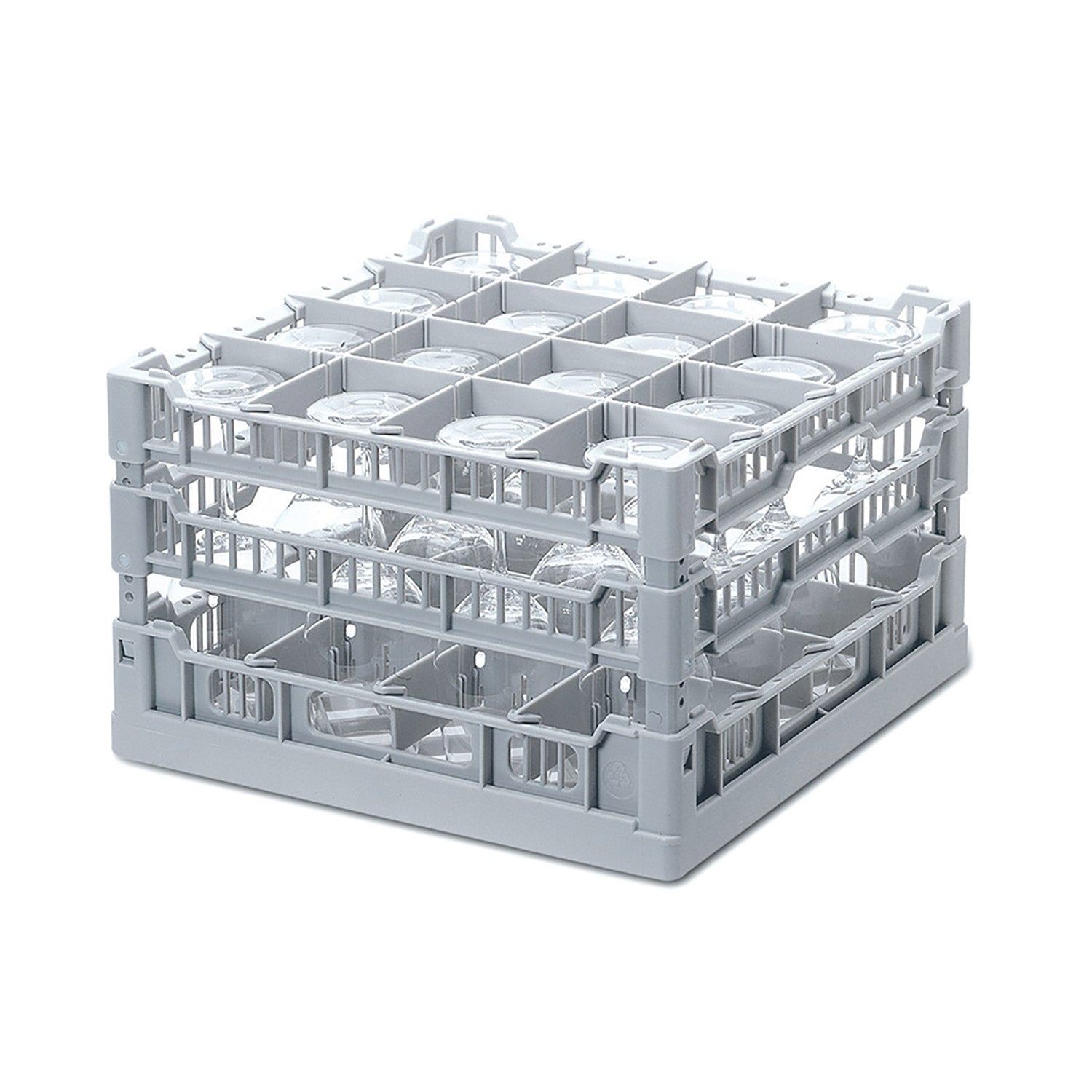 400mm Glasswasher Baskets With Compartments | Storage Box Shop Hants