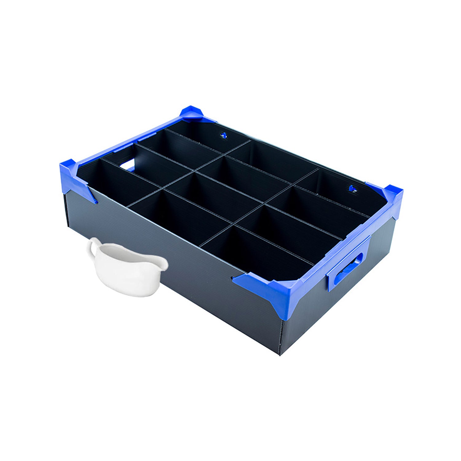 Correx Storage Box - 12 Rectangular Cells | Storage Box Shop