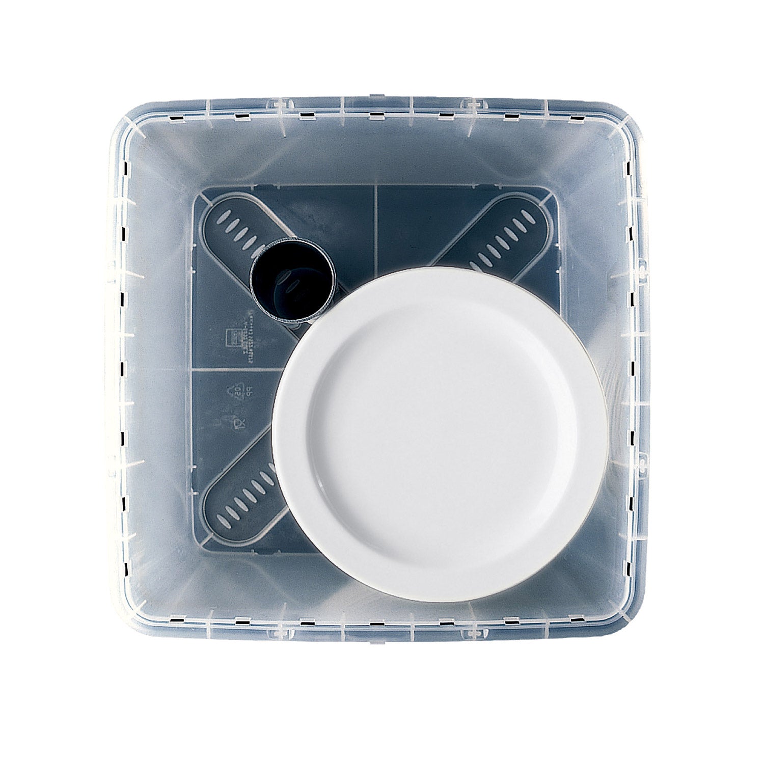 Transparent Plate Box With Lid - Plates | Storage Box Shop