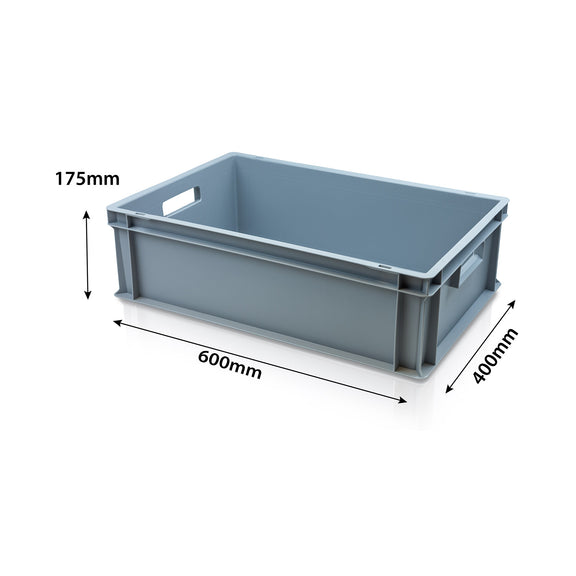 34L Industrial Grade Euro Stacking Box | Storage Box Shop