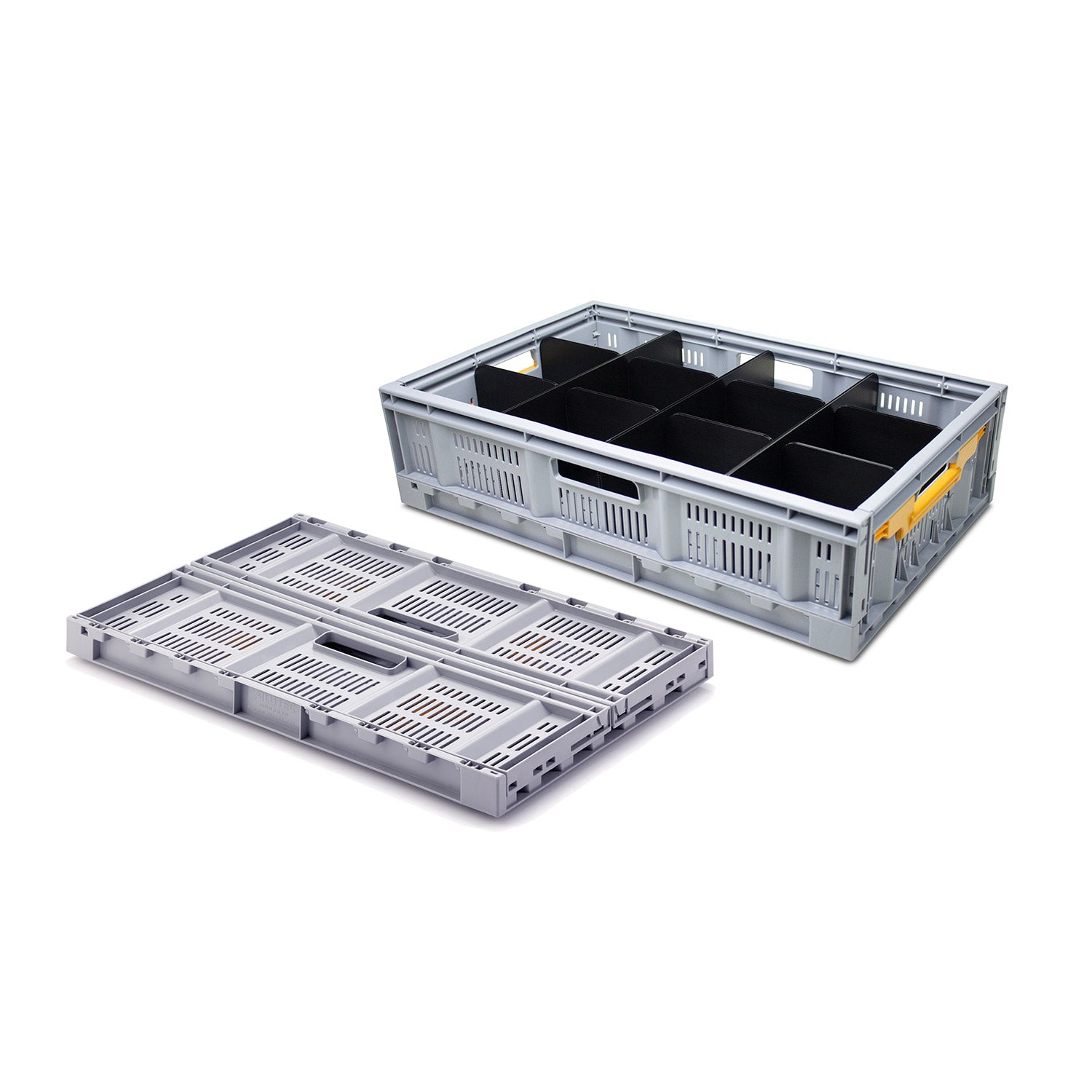 Folding Crates With Internal Dividers | Storage Box Shop