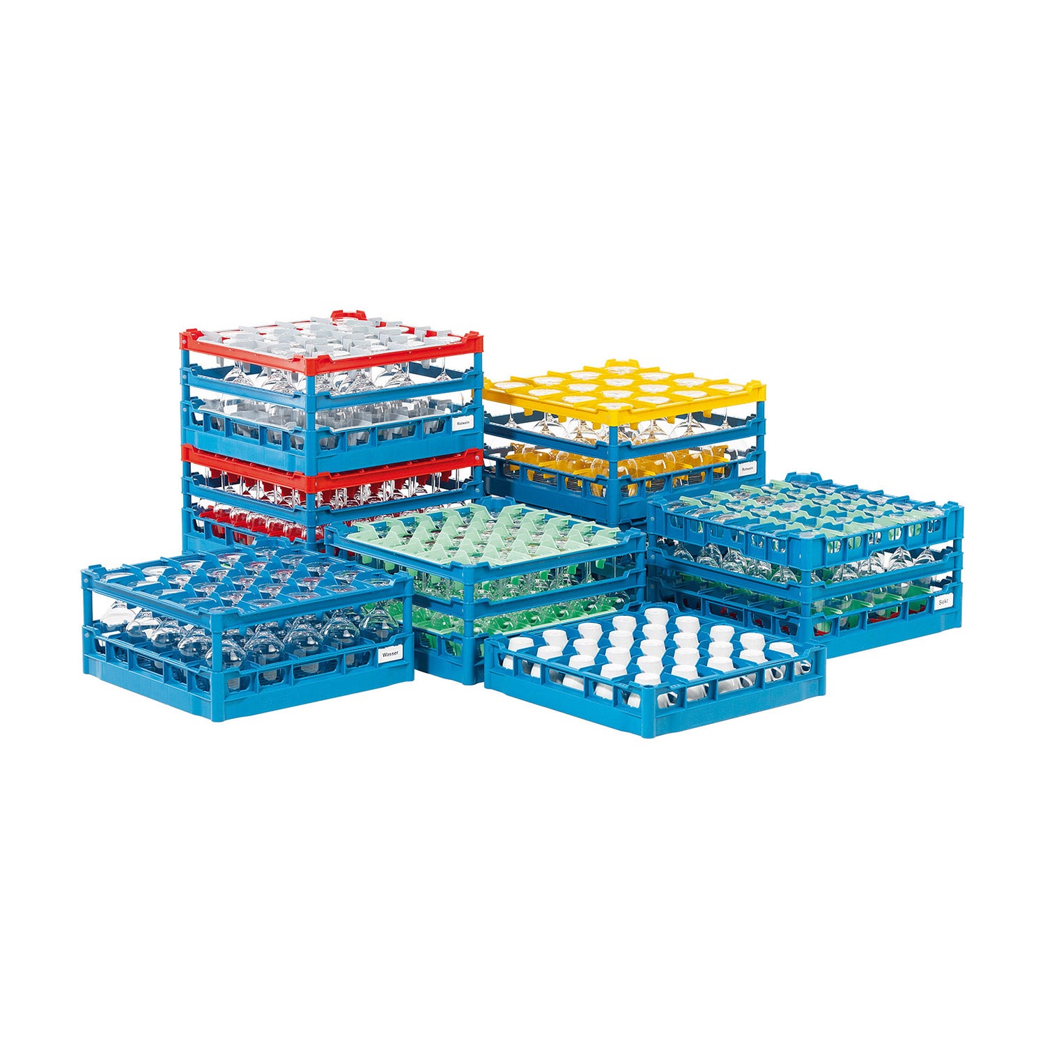 Open Bowl & Cup Rack - 4 Compartments | Storage Box Shop