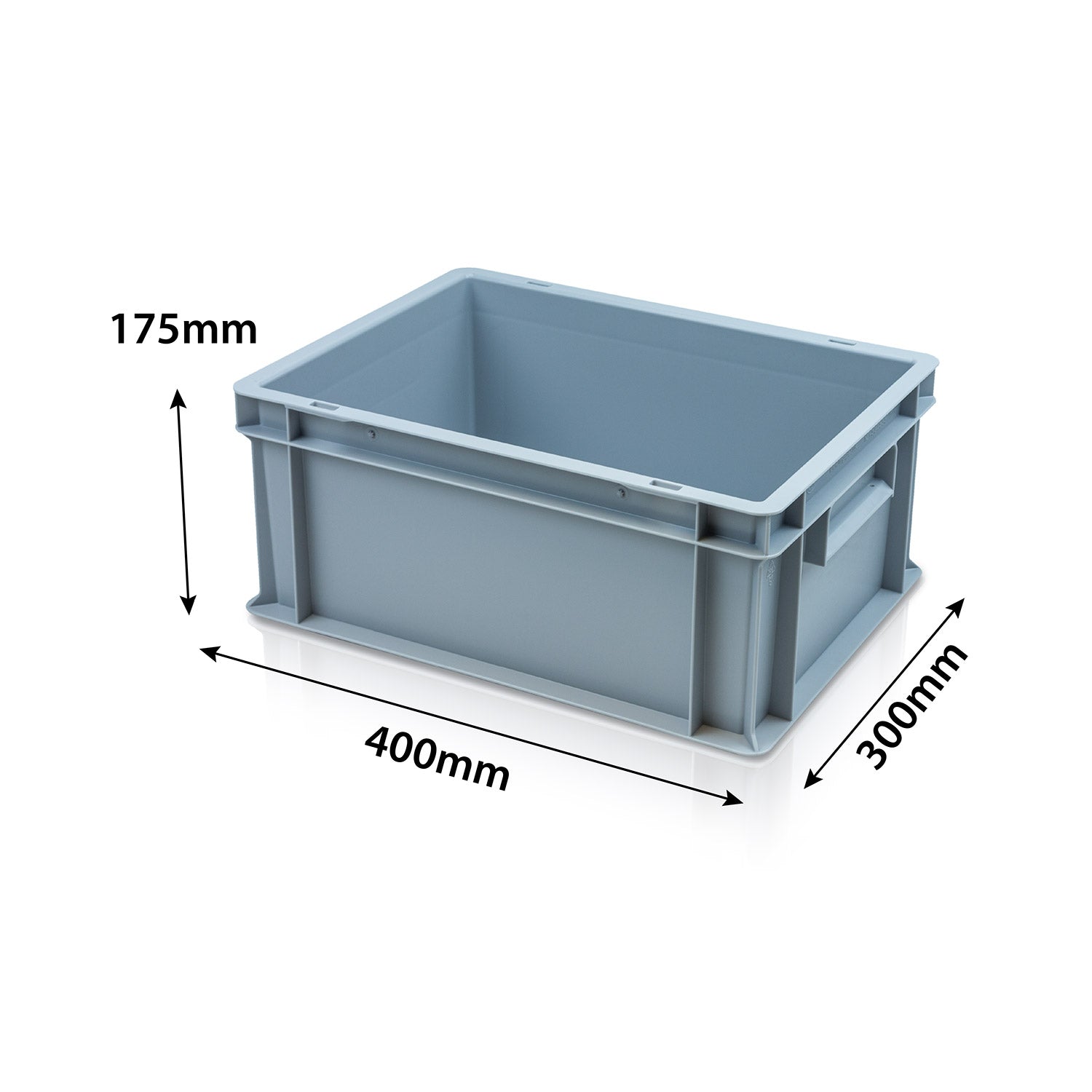 15L (400x300x175mm) Small Euro Container Box – Storage Box Shop