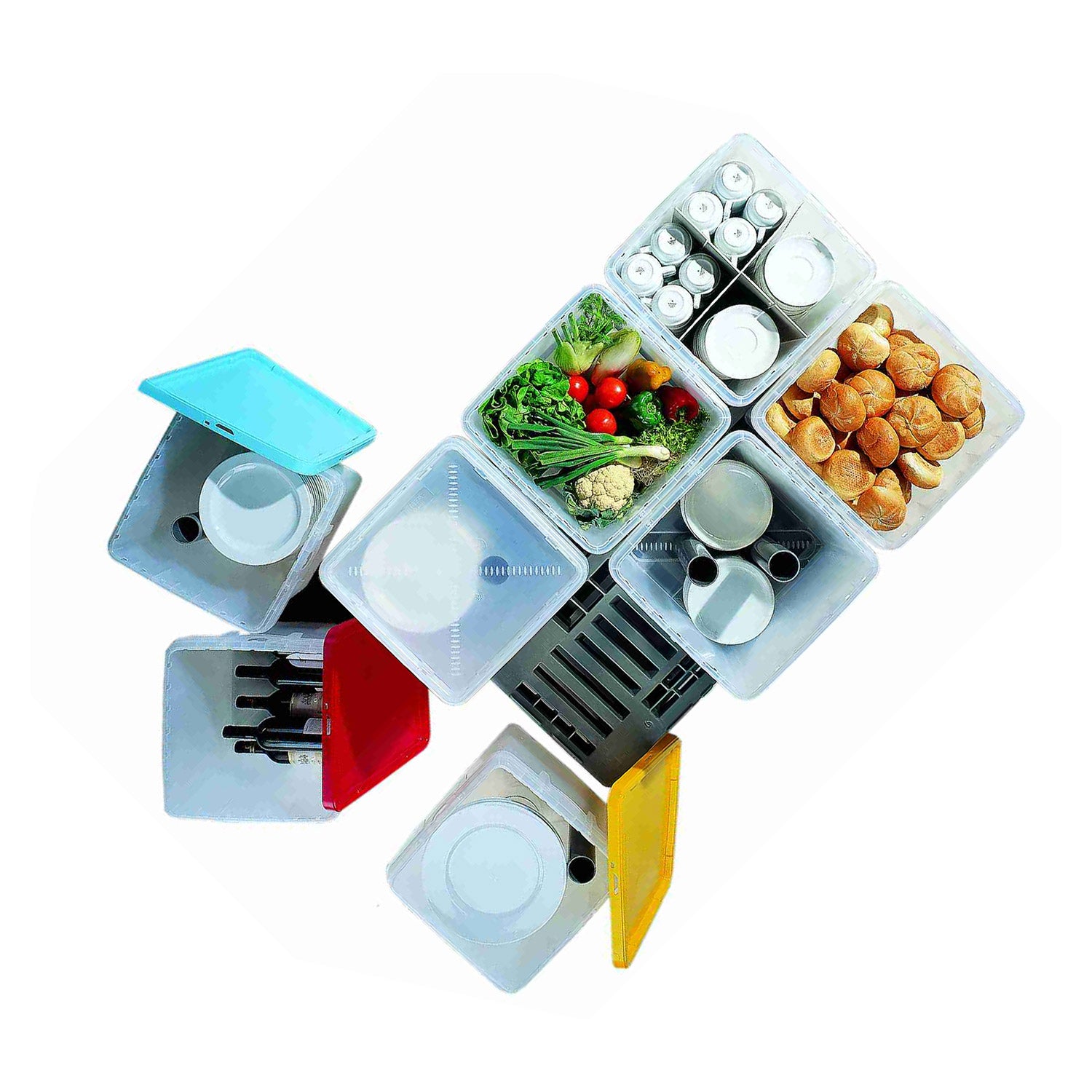 Transparent Plate Box With Lid - Plates | Storage Box Shop